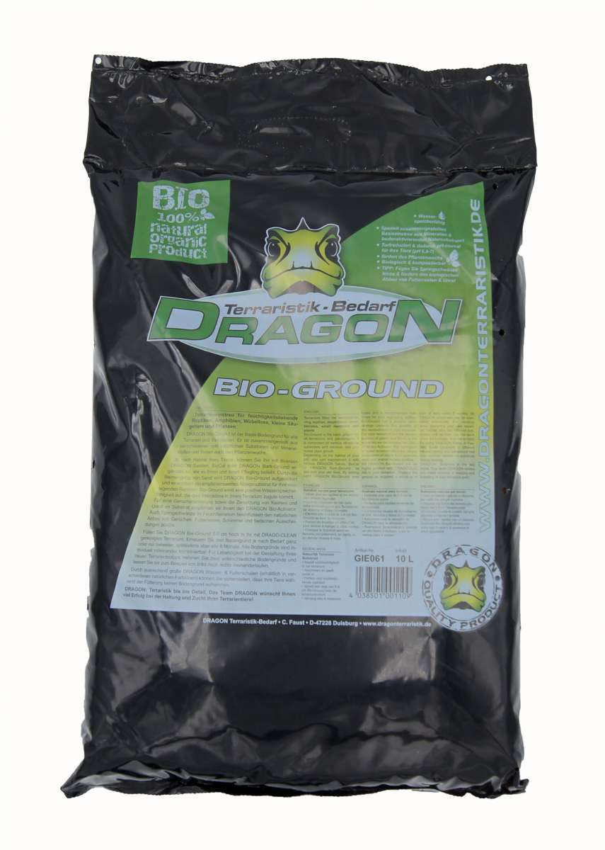 Dragon Bio-Ground Terrarienerde - für feuchte Terrarien & grabende ...